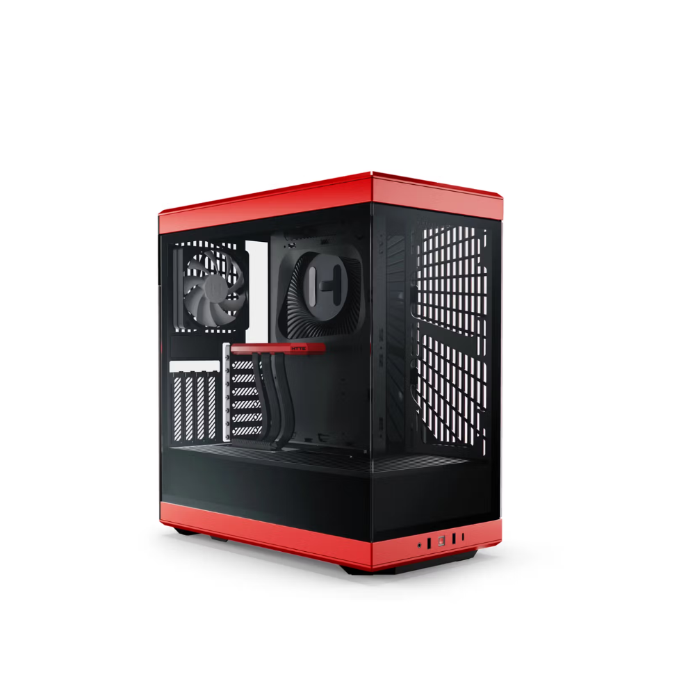 HYTE Y40 ATX MID TOWER CASE – RED – Electronic City المدينة الالكترونية
